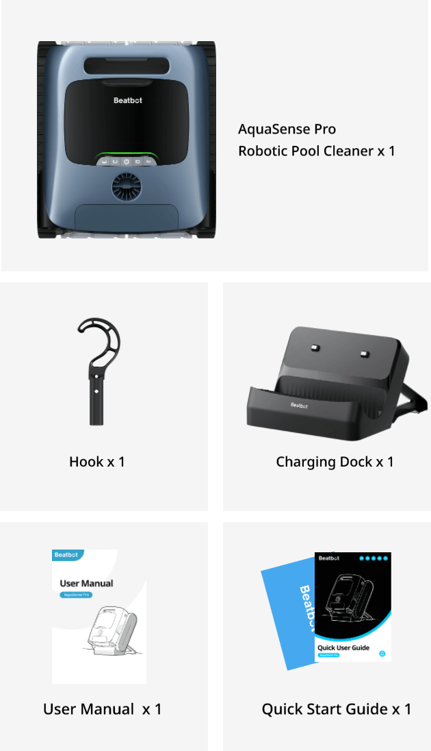 Buy AquaSense Pro Pool Cleaner Robot- Beatbot US